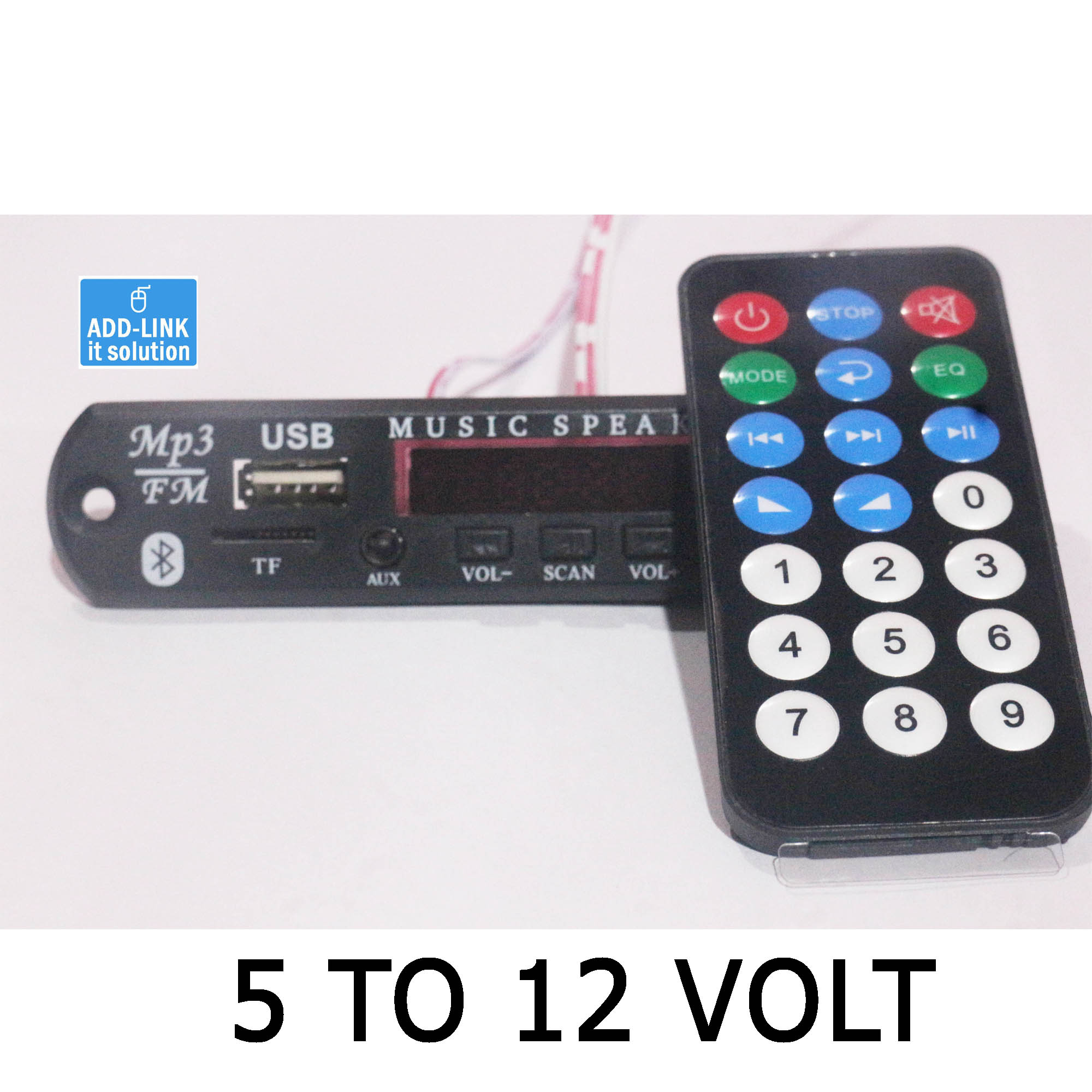 2 Mp3 Player Decoder Board Fm Radio Tf Usb 3.5 Mm Aux